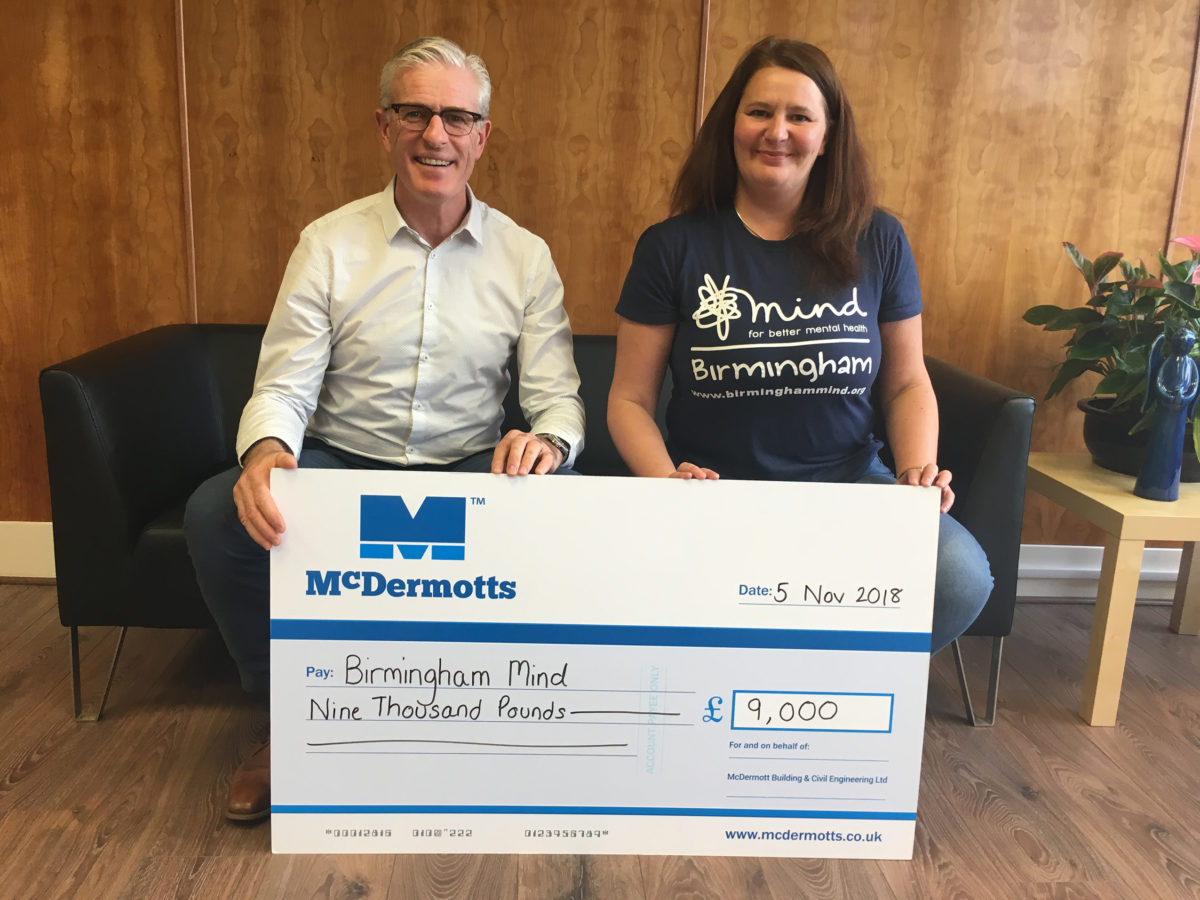 We raised £9,000 for Birmingham Mind | McDermotts